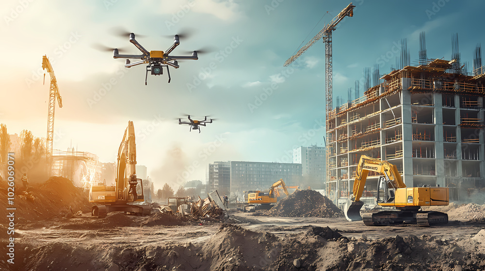 Generative AI, Autonomous Drones and Robotic Precision on a Futuristic ...