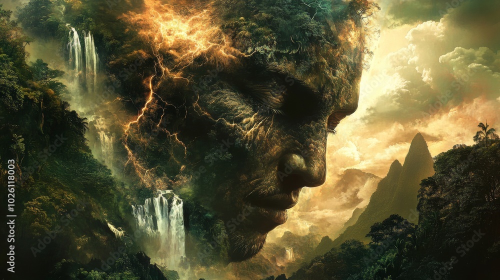 puerto rican god shooting energy and electricity out of every single ...