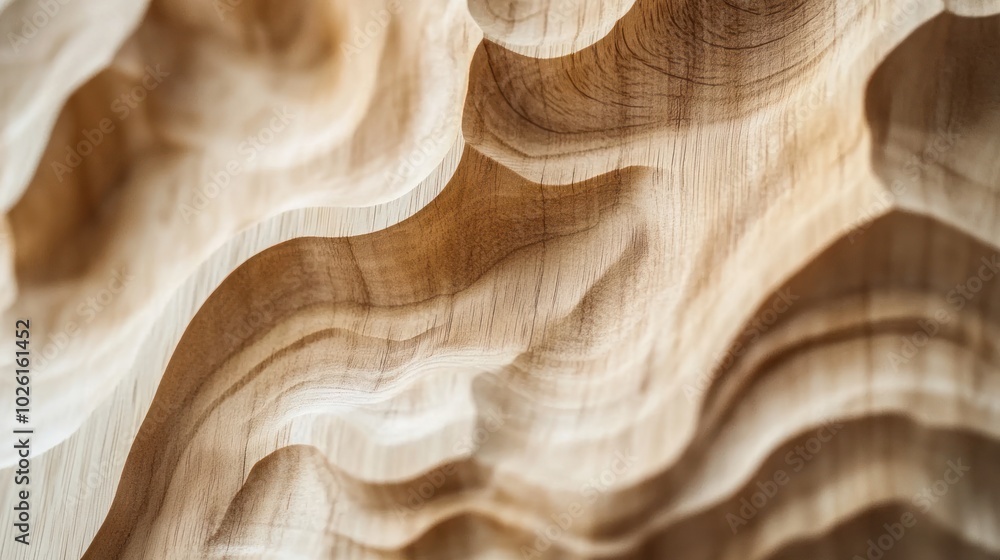 Laser-engraved organic wood texture Merging natural and sustainable ...
