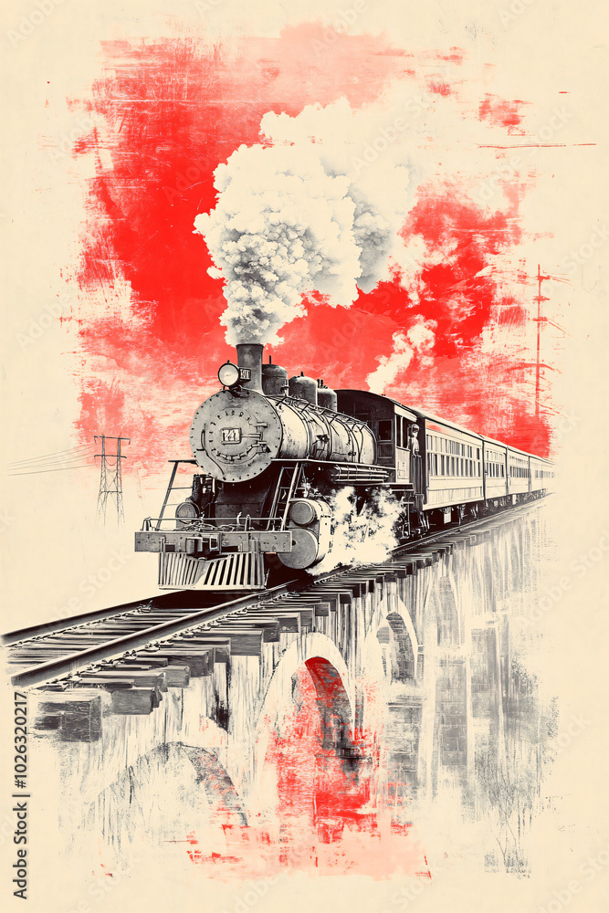 tourist poster in vintage minimalist style of soviet propaganda poster ...