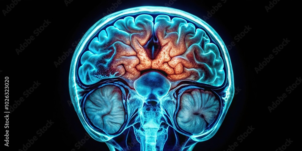 MRI scans of the brain in axial and coronal planes for detecting brain ...