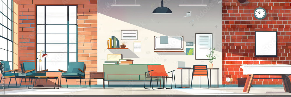 Minimalist College: A sleek, modern college background with industrial ...