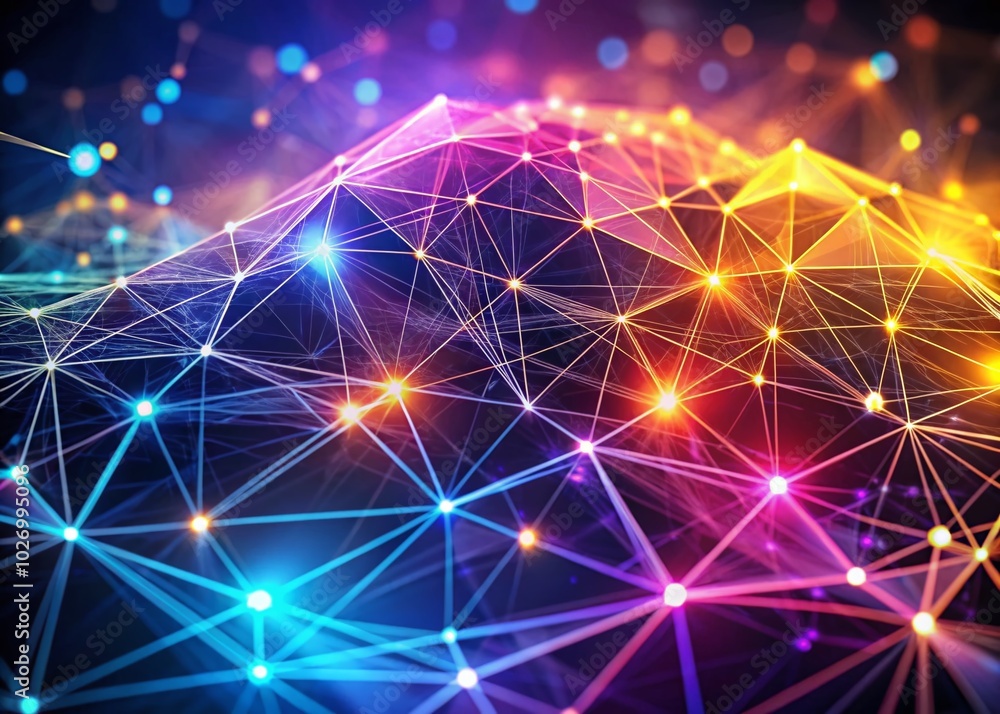 Plexus Shape Technology utilizes low polygon lines to enhance digital ...
