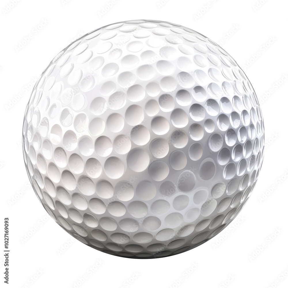 Realistic 3D golf ball texture isolated on transparent background, png ...