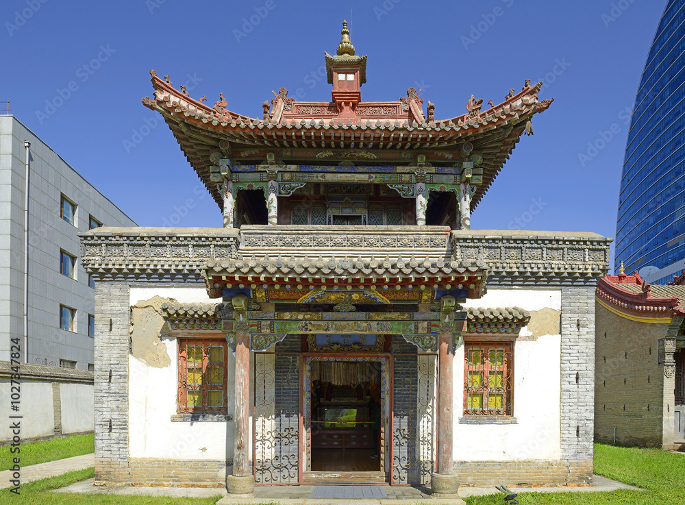 Zuu temple at Choijin Lama Temple complex. The Choijin Lama Temple ...