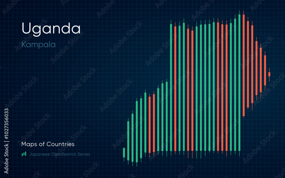 Uganda map is shown in a chart with bars and lines. Japanese ...