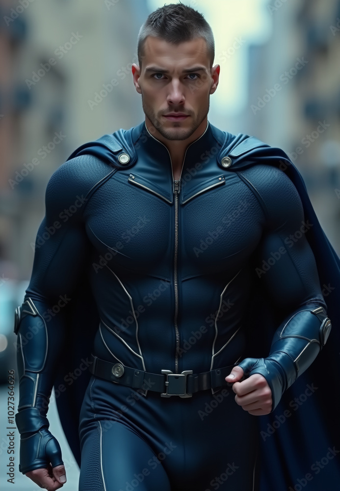 men wear superhero cloth Stock Photo | Adobe Stock