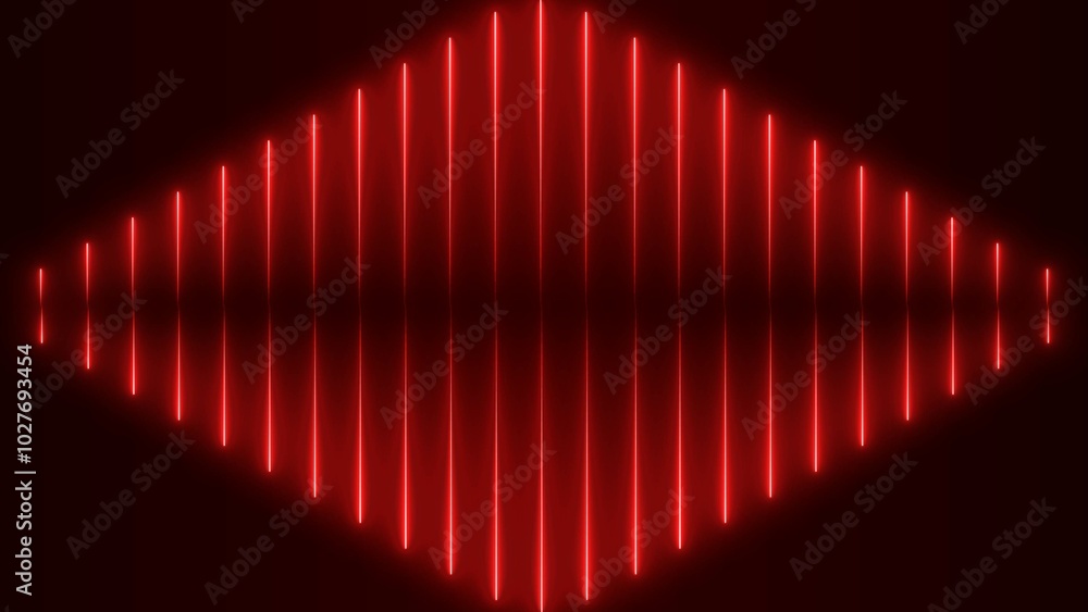 neon line looping red color 4k illustration. Vertical black background ...