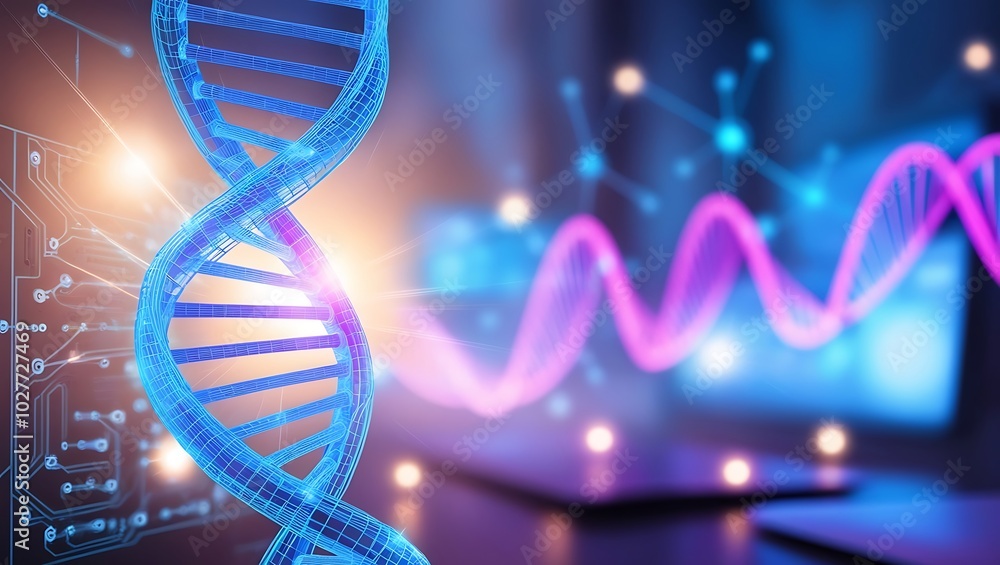 human genome cell. Science laboratory experiments analysis and genetic ...