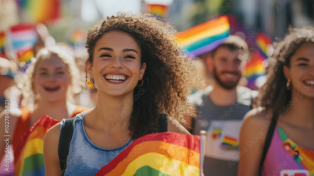 A group of LGBTQ employees and allies attending a company-sponsored ...