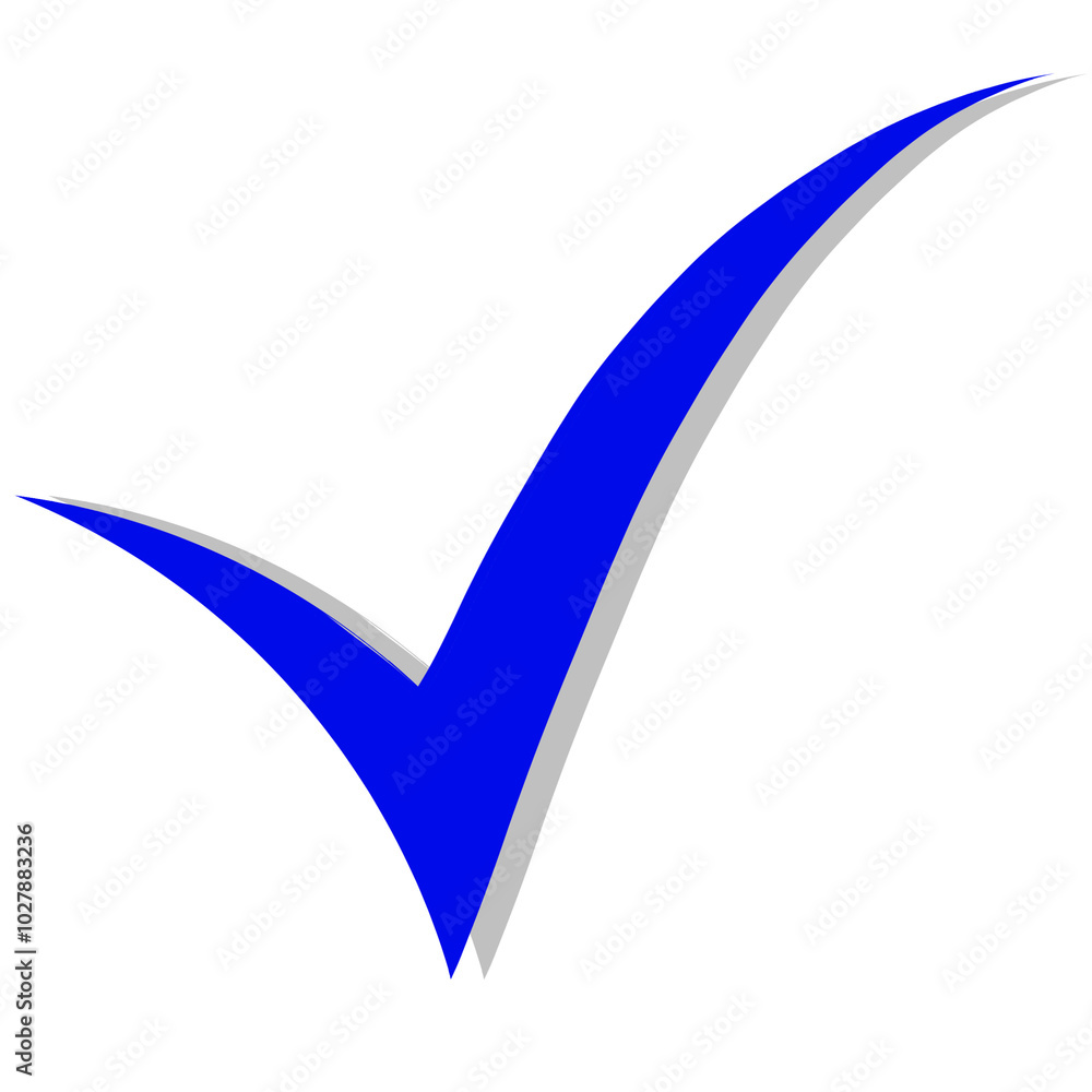 Blue check mark, check mark icon, check mark, check mark png, check ...