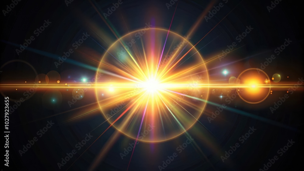 Lens Flare Overlay Effect for Graphic Design Projects and Visual ...