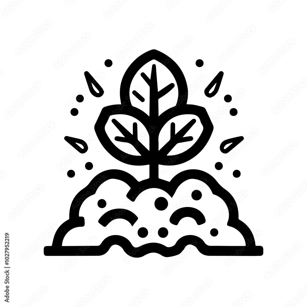 manure icon or modern line symbol. Vector line art and icon design with ...