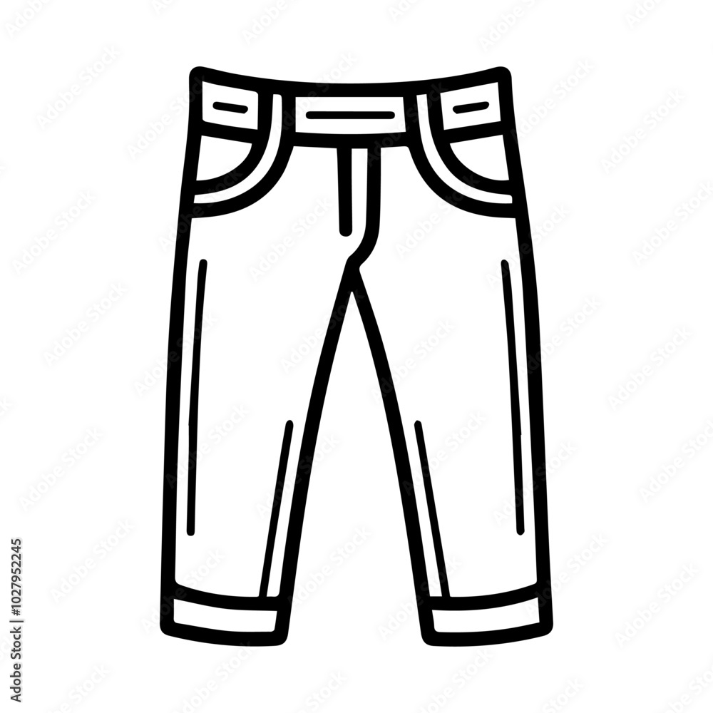 trousers icon or modern line symbol. Vector line art and icon design ...
