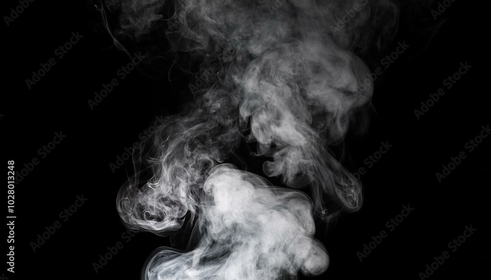 steam smoke vapor isolated on black background smoke steam spray ...