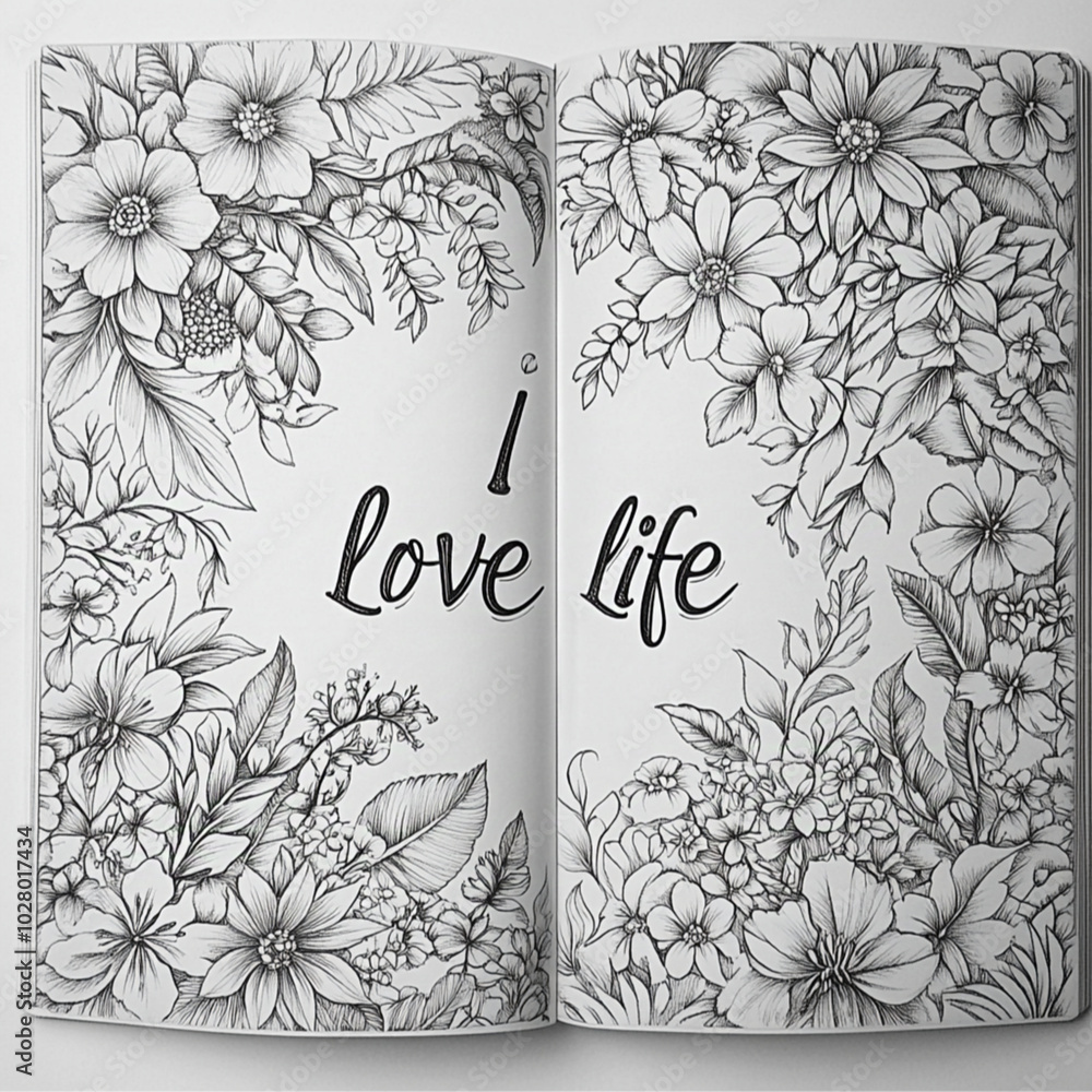 coloring books, with accurate and bold drawings, in the middle of the ...