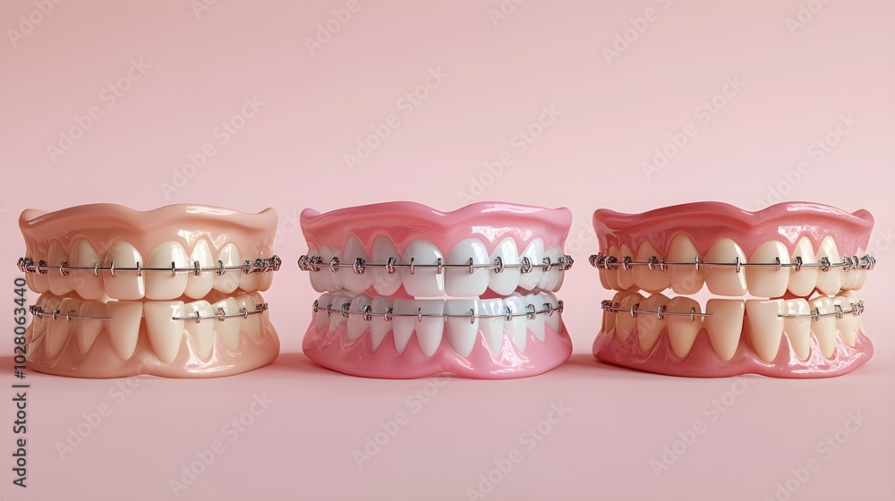 Visual timeline of teeth straightening, month-by-month progress during ...