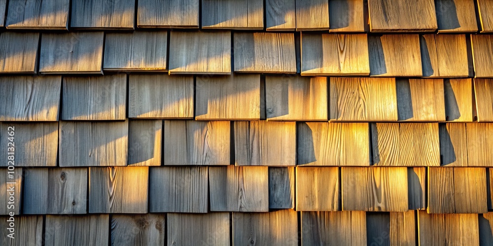 Captivating Low Light Photography of Overlapping White Wooden Shingles ...