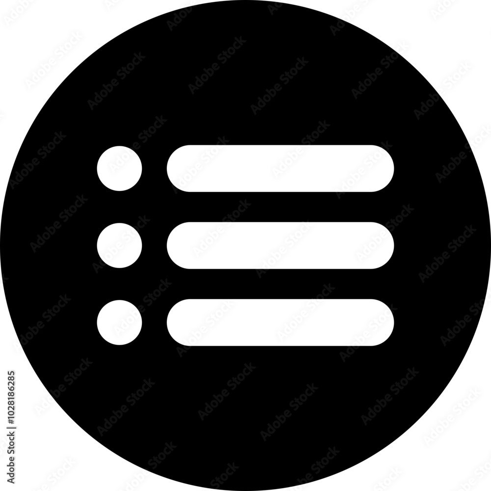 Hamburger web and mobile app menu flat icon. Basic app ui page symbol ...