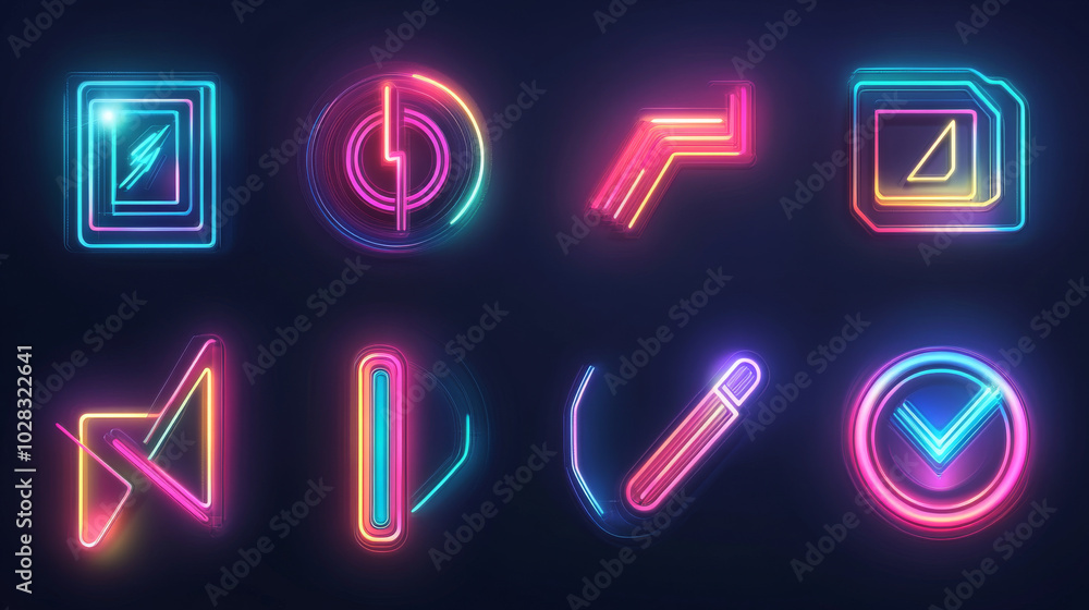 This set includes ten stylish icons that represent change and ...