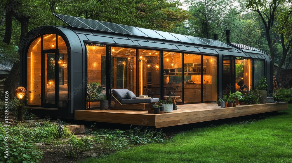 Modular Tiny House with Flexible Design for Space-Saving Living Stock ...