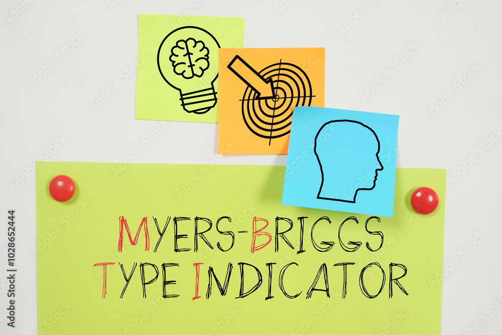 MBTI Myers Briggs Type Indicator is shown using the text Stock Photo ...