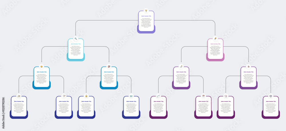 Four Levels Business Corporation Organizational distribution chart ...