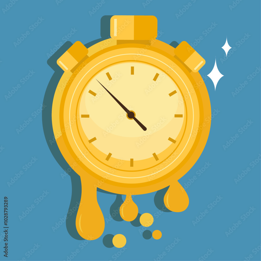 Liquid time concept,Timer, stopwatch. Clock, time. Time melting. Timer ...