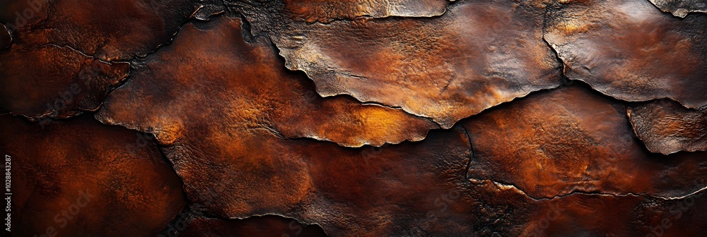 Leather texture: Elegant folds and shading A representation of high ...