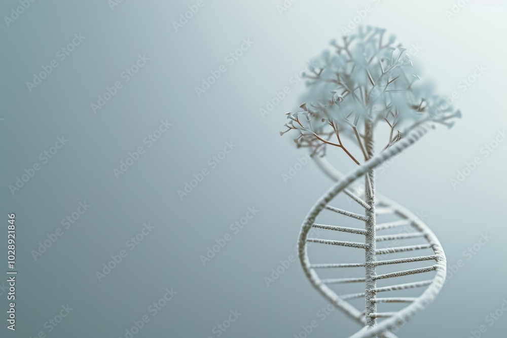 Conceptual representation of the tree of life, blending natural and ...