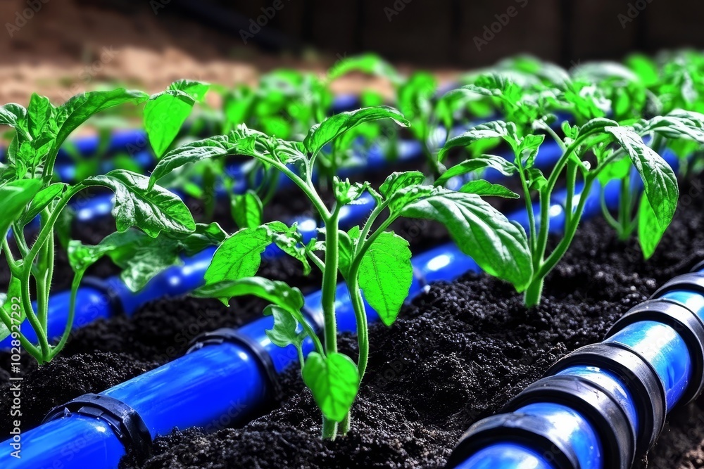 Vegetables grown on open ground should be watered using drip irrigation ...
