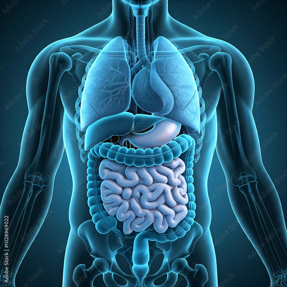 human heart anatomy. 3d rendered illustration of a human body. Human ...