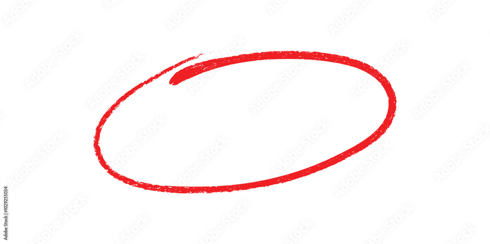 Rough handwritten black circle -Highlight hand drawing circles ...