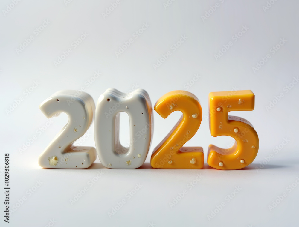 creative 2025 numbers Stock Illustration | Adobe Stock