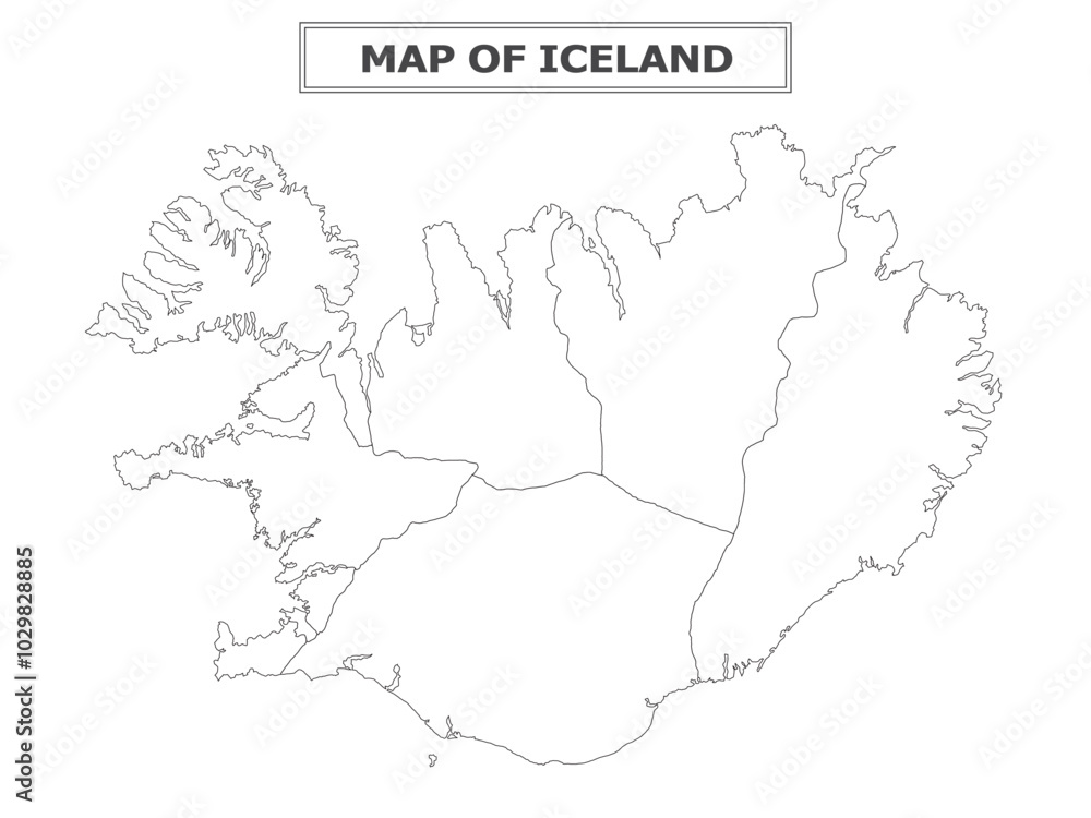 European Country Geography Political map. Political map of country with ...