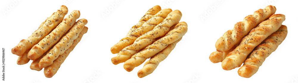 Breadsticks isolated on transparent PNG, great for bakery ...