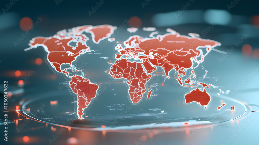 World map depicting climate change hot zones, visualizing the impact of ...