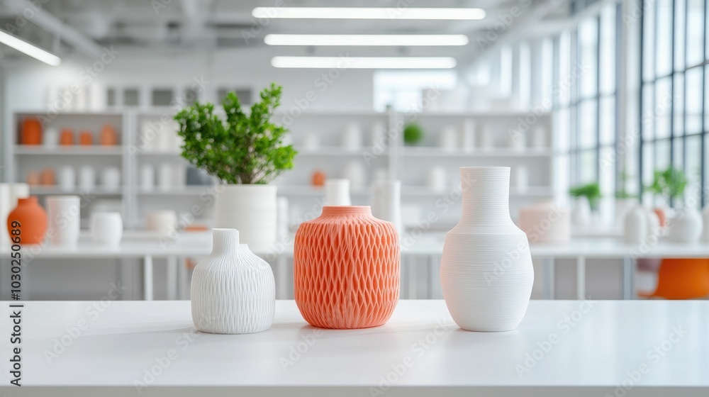 Conceptual image showcasing an AI powered 3D printing design software ... Conceptual image showcasing an AI powered 3D printing design software ...