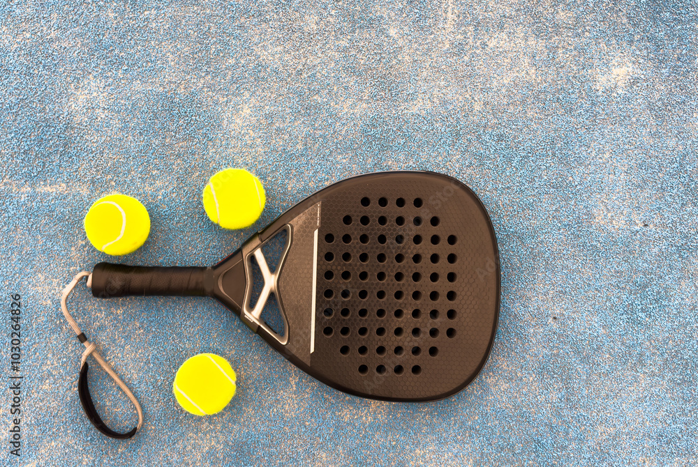 Paddle racket with a ball ready to play the fastest growing sport in ...