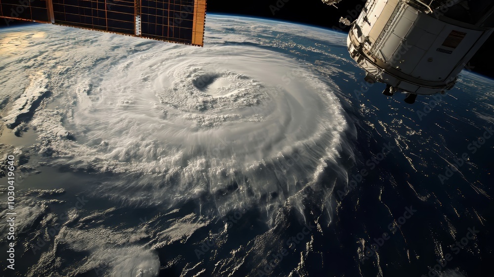 Hurricane Helene, seen from space, is a huge storm spinning over ...