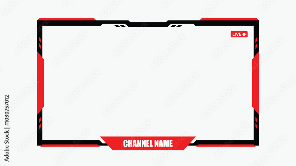 Stream webcam overlay. Game stream frames. Hud frame streaming media ...