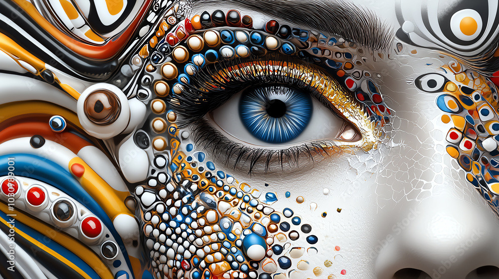 AI transforming traditional artwork into digital forms, creating hybrid ...