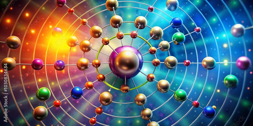 Stock-Illustration „Boron Atomic Structure Diagram: Detailed ...