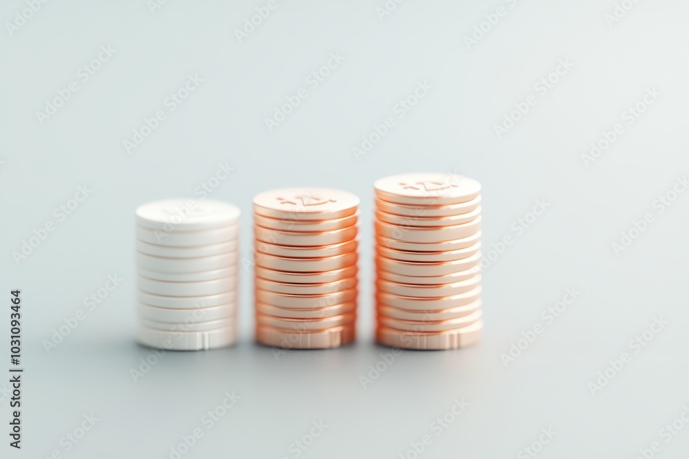 Contrasting Capital Gains Tax Rates in 3D Art Illustration | Clay ...