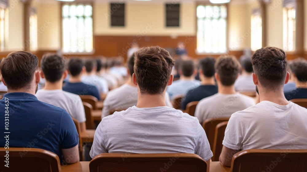 Engaging classroom scene with students focused on learning and ...