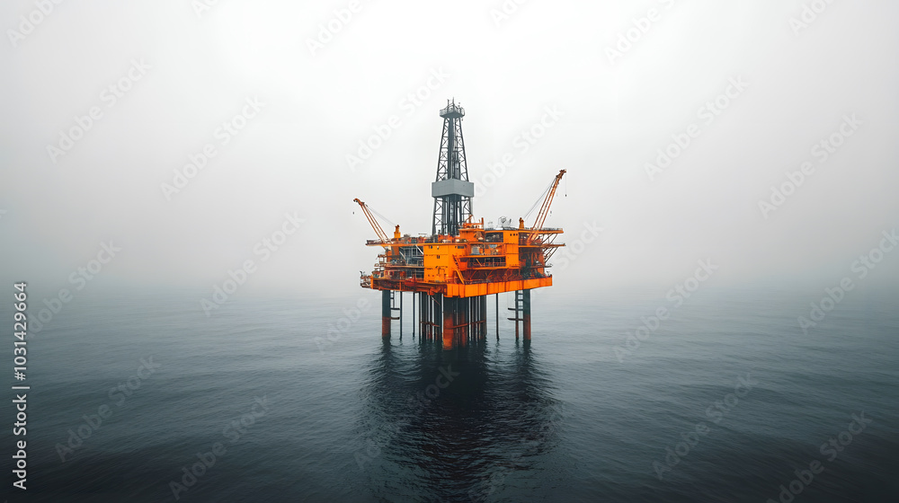 The haunting sight of abandoned oil rig in the ocean, the environmental ...