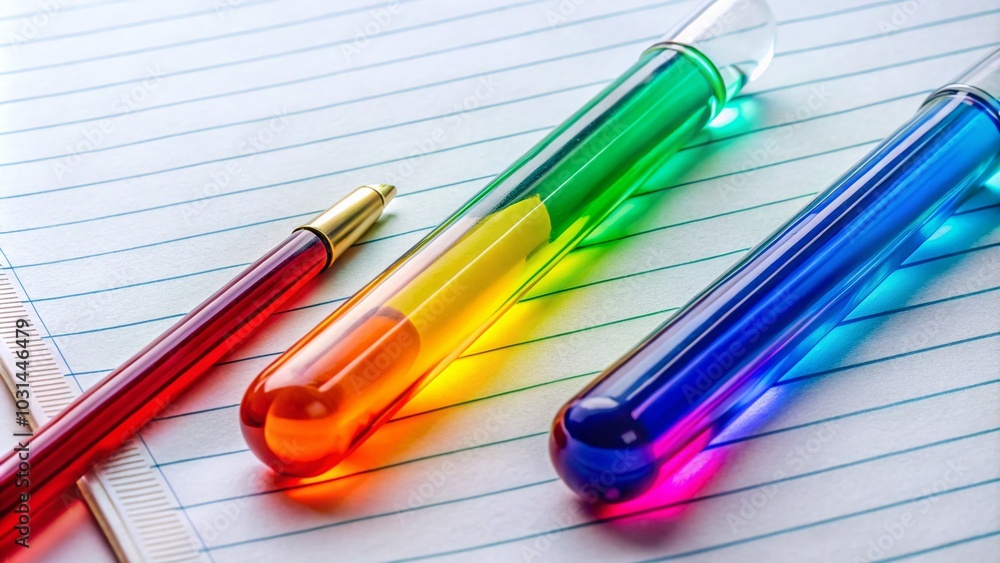 Handwriting Practice for Kids - Trace and Color Test Tube with Liquid ...