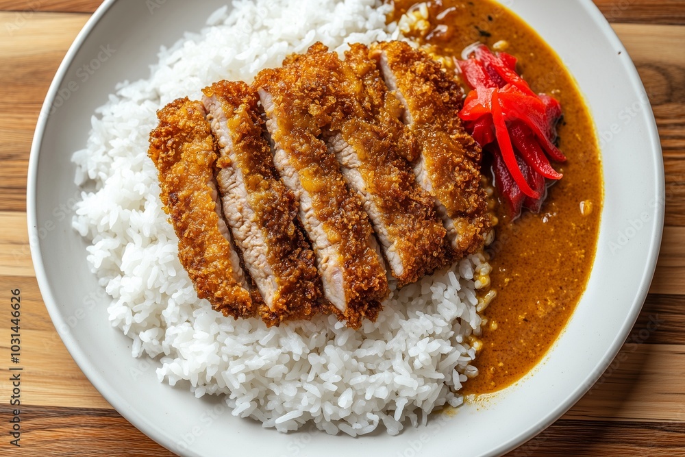 Kutsu Karē Kare Rice Japanese Curry Rice with Crispy Breaded Pork ...