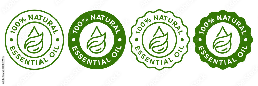 Essential oil drop icon for beauty and skincare natural product ...