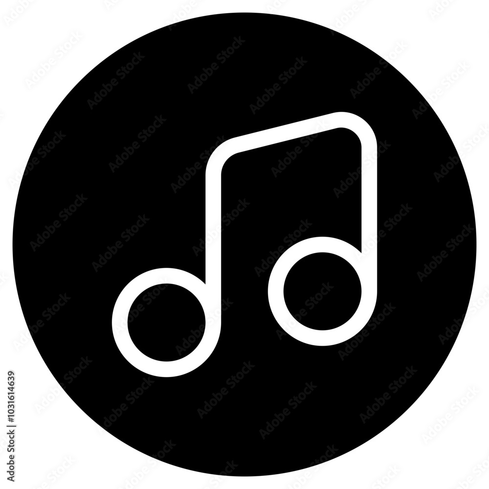 Editable vector music song icon. Black, transparent white background ...